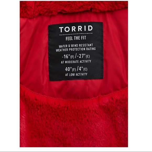 torrid | Jackets & Coats | Nwt Torrid Red Twill Fit Flare Puffer Jacket ...